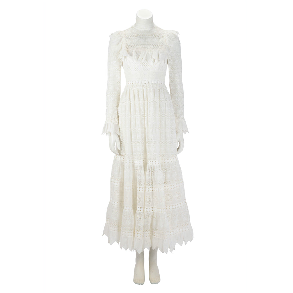 Zimmermann Ivory Lace Prima Dress 0 - Blue Spinach | Au